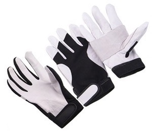 Split goatskin, double palm, black spandex back – Seattle Glove